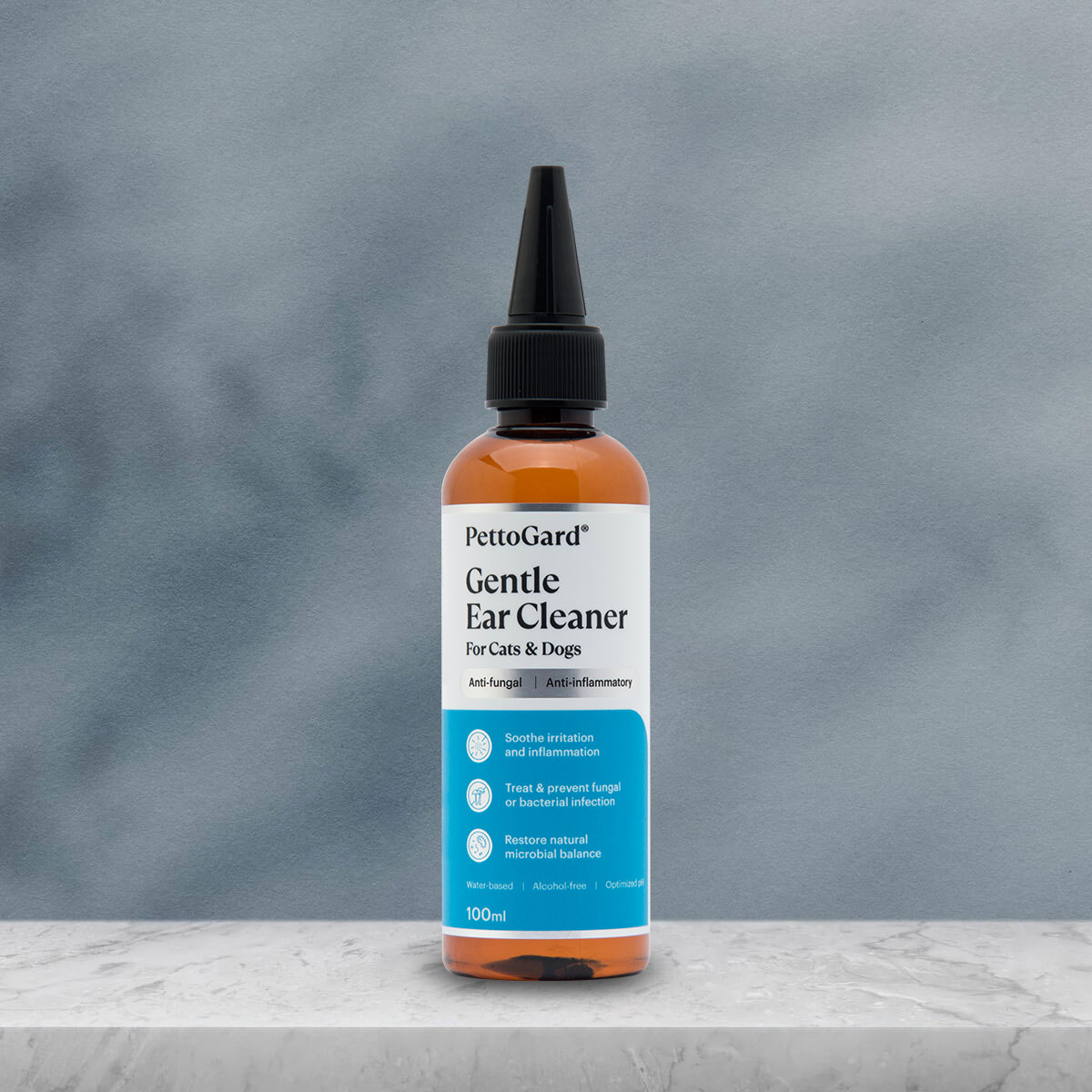 PettoGard Gentle Ear Cleaner For Cats & Dogs | MEDIKURIN